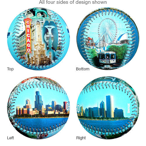 Chicago Official Weight Baseball Full Color Souvenir Gift – EnjoyLife Inc